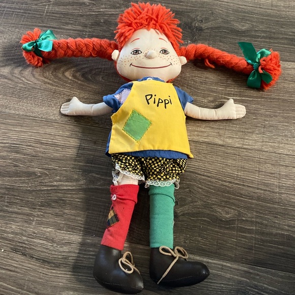 Toys | Vintage Pippi Longstocking Fabric Doll | Poshmark